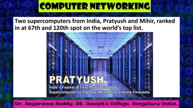 Computer networking by Dr. Jayarama Reddy | PPT