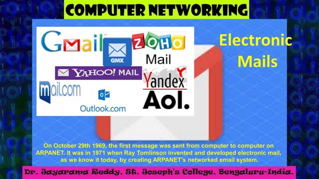 Computer networking by Dr. Jayarama Reddy | PPT