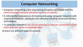 Computer networking anjalisingh1 | PPT