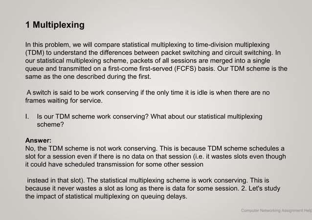 Computer Networking Assignment Help | PPT