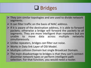 Computer networking devices | PPTX