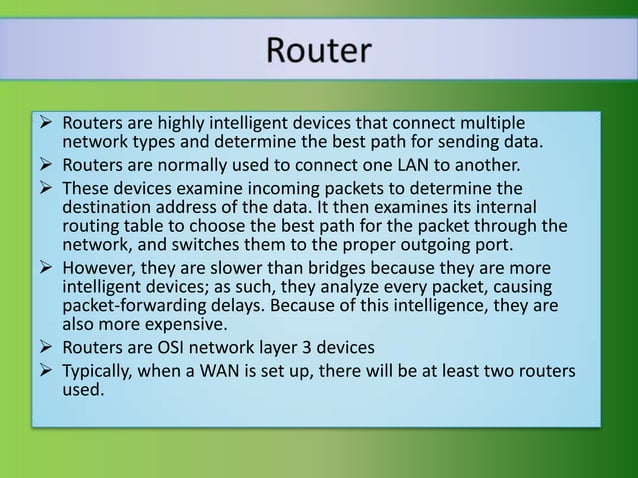 Computer networking devices | PPTX