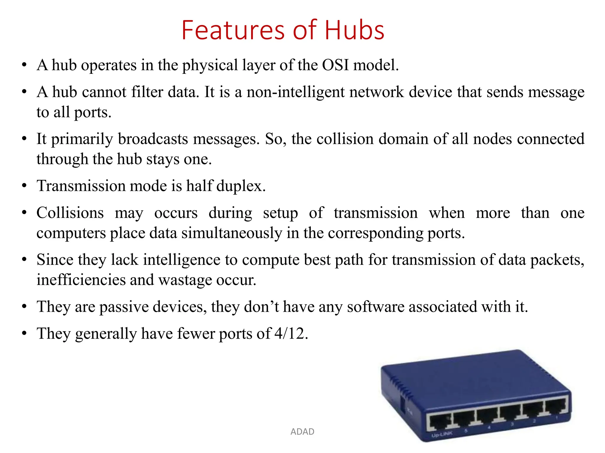 Computer Networks Basics of Network Devices | PPTX