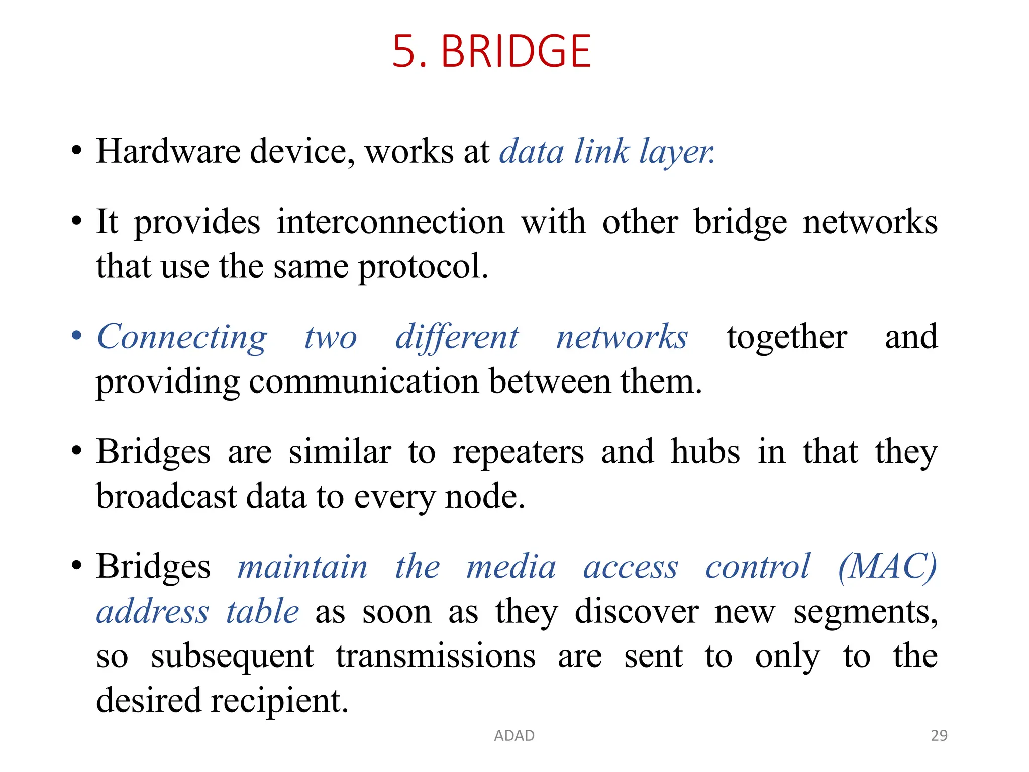 Computer Networks Basics of Network Devices | PPTX