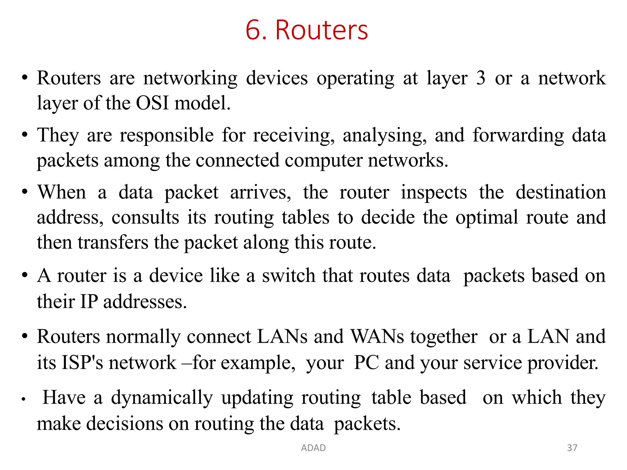 Computer Networks Basics of Network Devices | PPTX