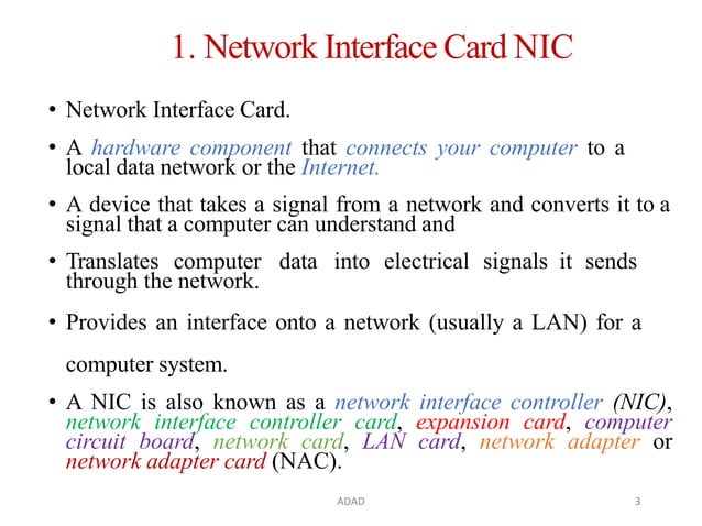 Computer Networks Basics of Network Devices | PPTX | Computer Networking | Computing