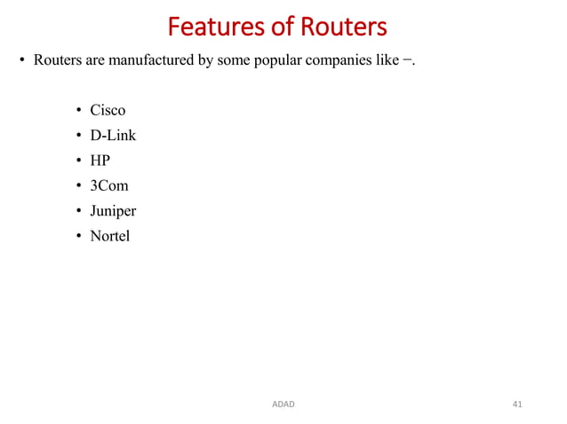 Computer Networks Basics of Network Devices | PPTX | Computer Networking | Computing