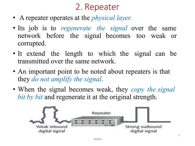 Computer Networks Basics of Network Devices | PPTX | Computer ...