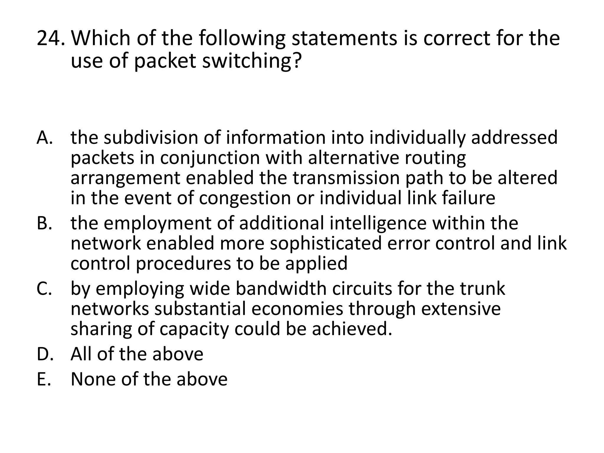 Computer Networking Multiple Choice Questions | PPT