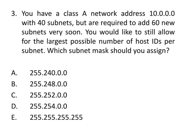 Computer Networking Multiple Choice Questions | PPTX | Computer ...