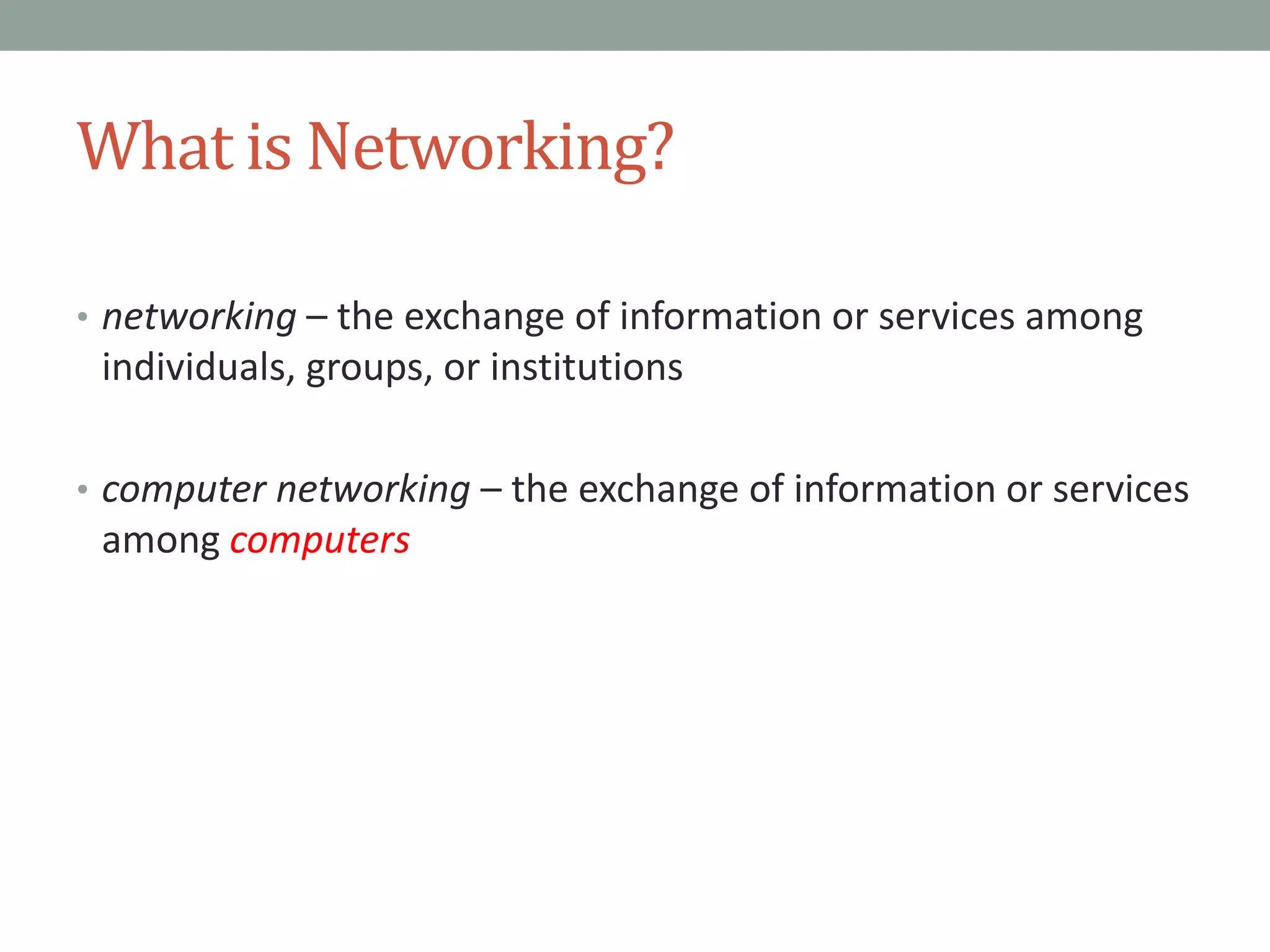 Introduction to Computer Networking | PPT