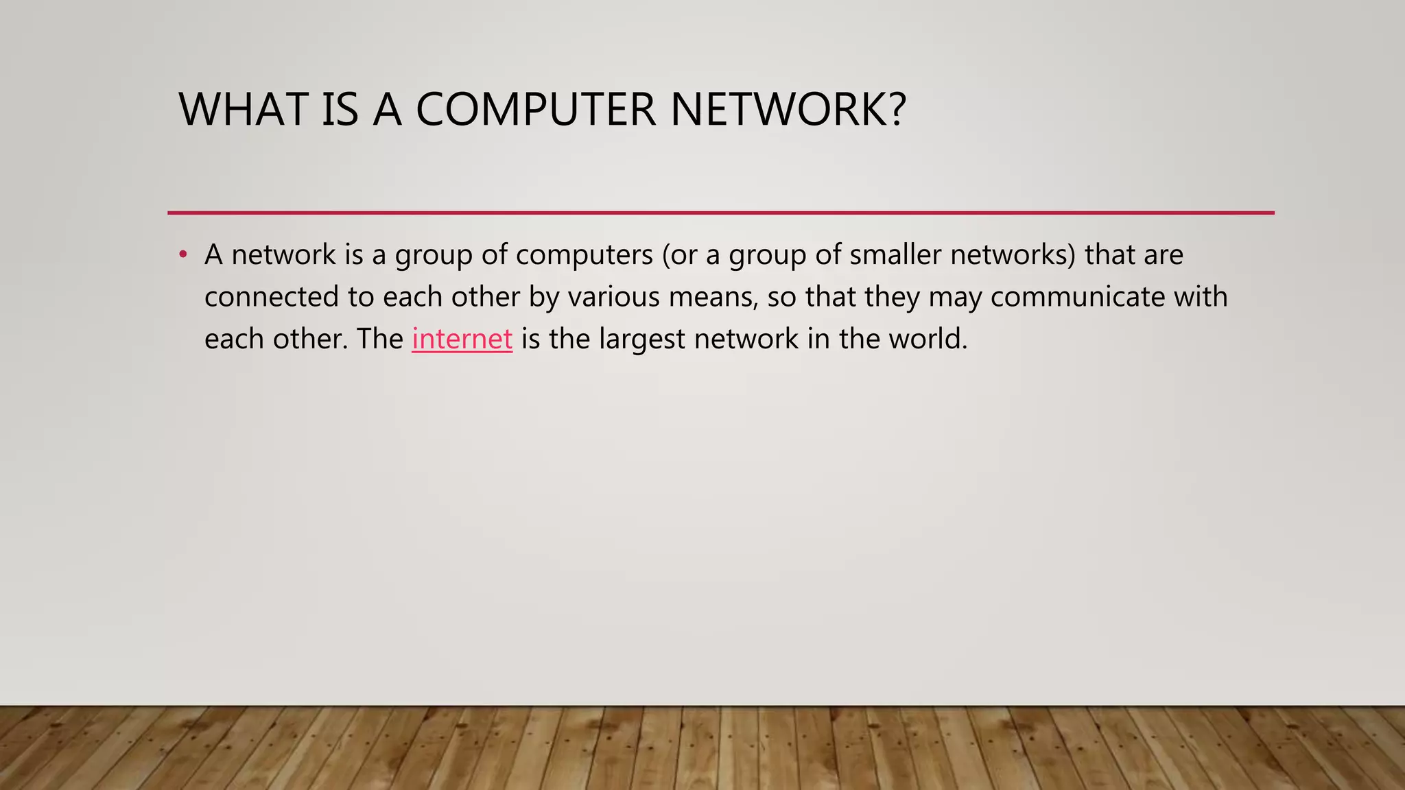 Computer network introduction | PPT