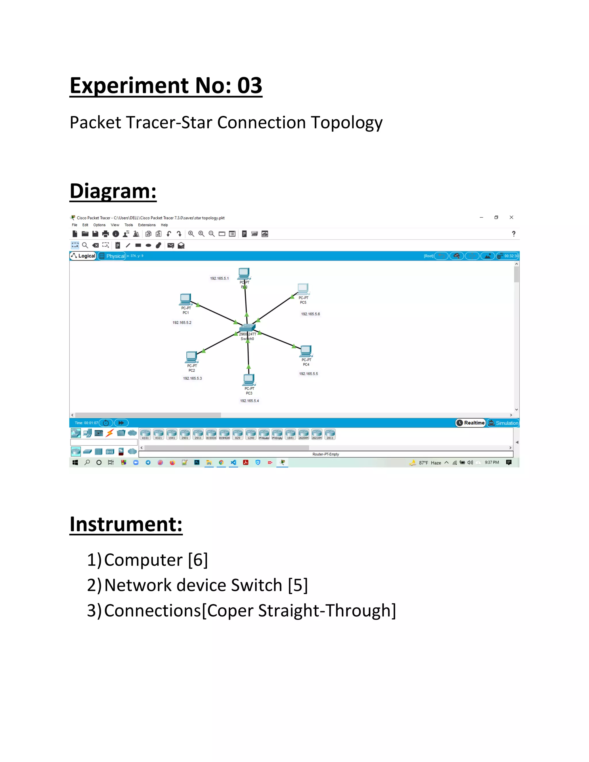 Computer network lab 3 | PDF | Computer Networking | Computing