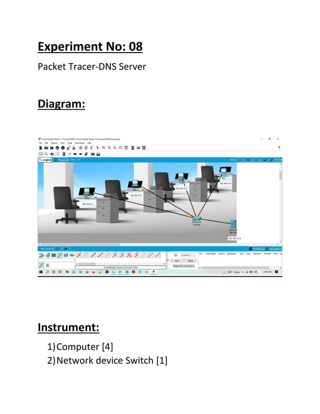 Computer network lab 8 | PDF