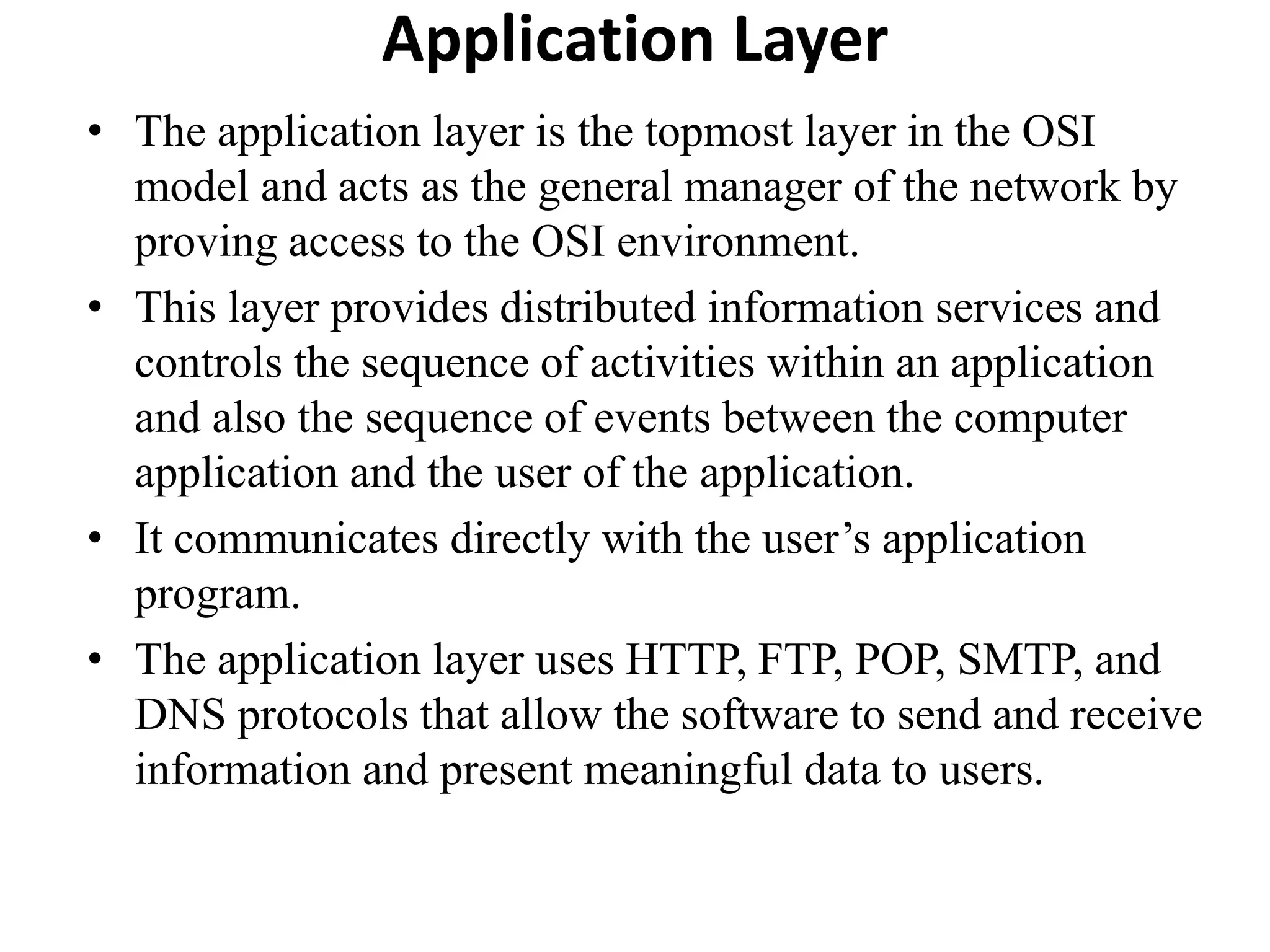 Computer network layers | PPTX