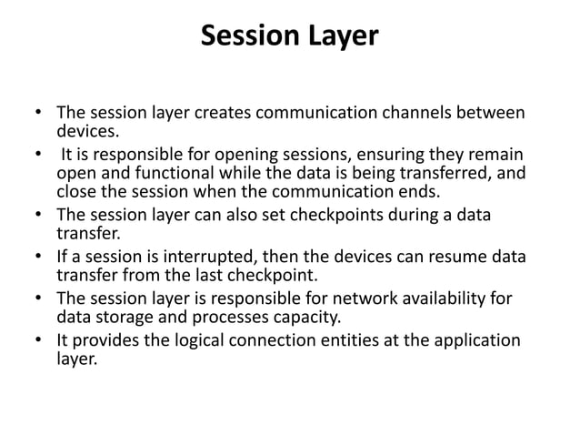 Computer network layers | PPTX