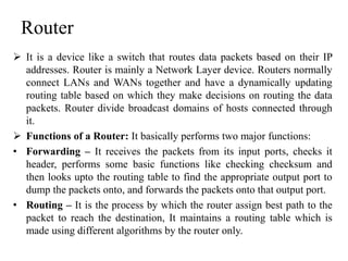 Computer network_network devices | PPTX