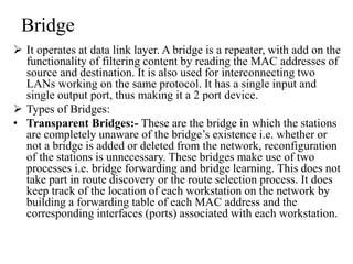 Computer network_network devices | PPTX