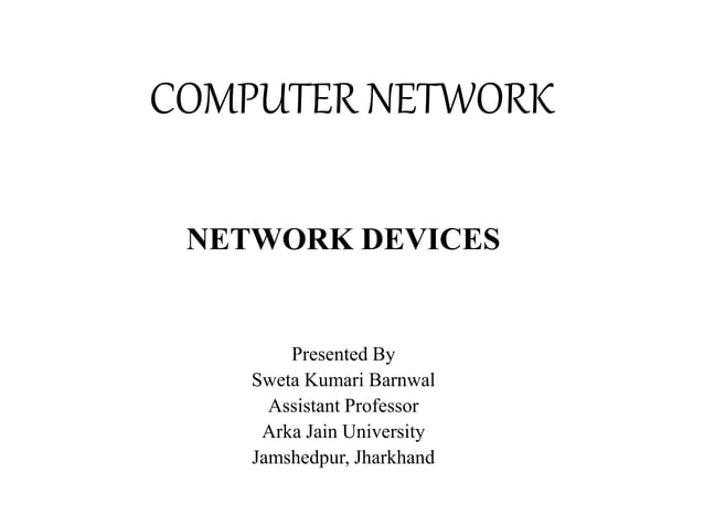 Computer network_network devices | PPT