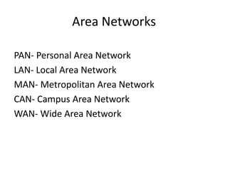 Computer network part 2(Types of Networks) | PPTX