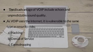 Voice Over Internet Protocol (VOIP) | PPSX