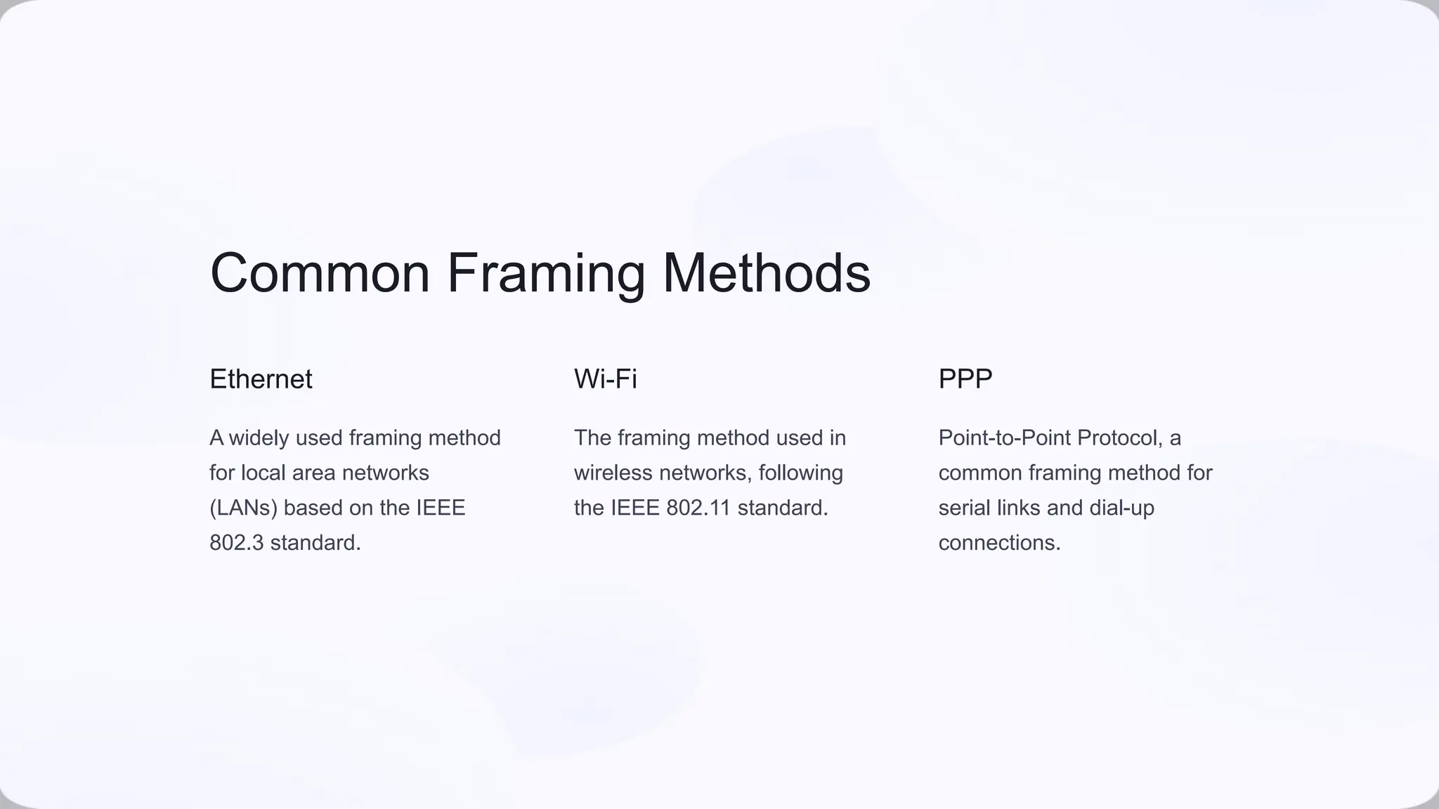 framing in computer network by tanuj jain | PPTX