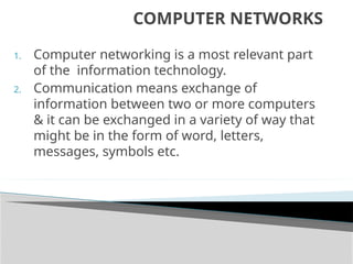Computer and its Networking -02.Presentation | PPTX