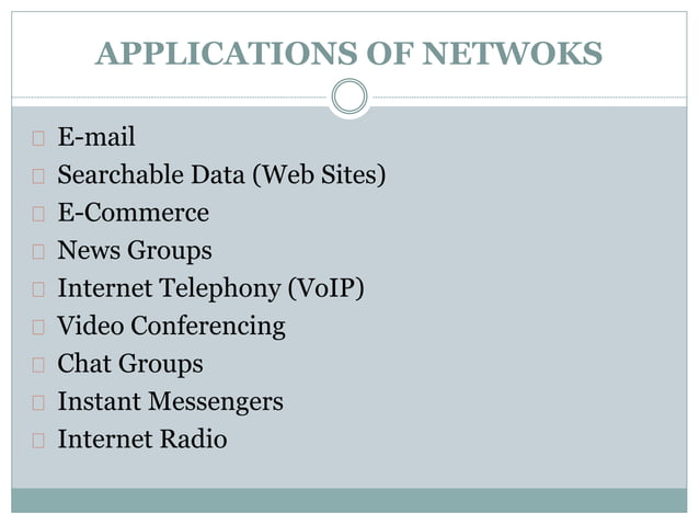 Computer networks | PPT