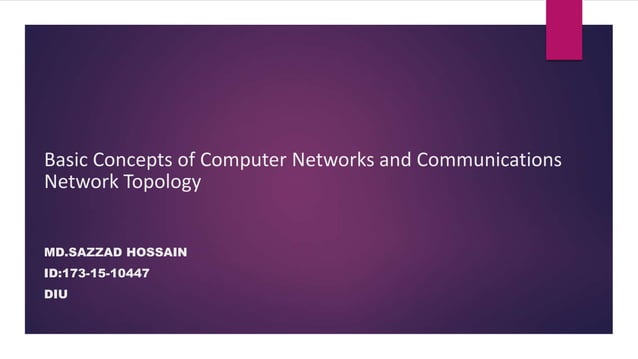 Basic Concepts of Computer Network | PPT