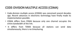 Computer networks - Channelization | PPTX