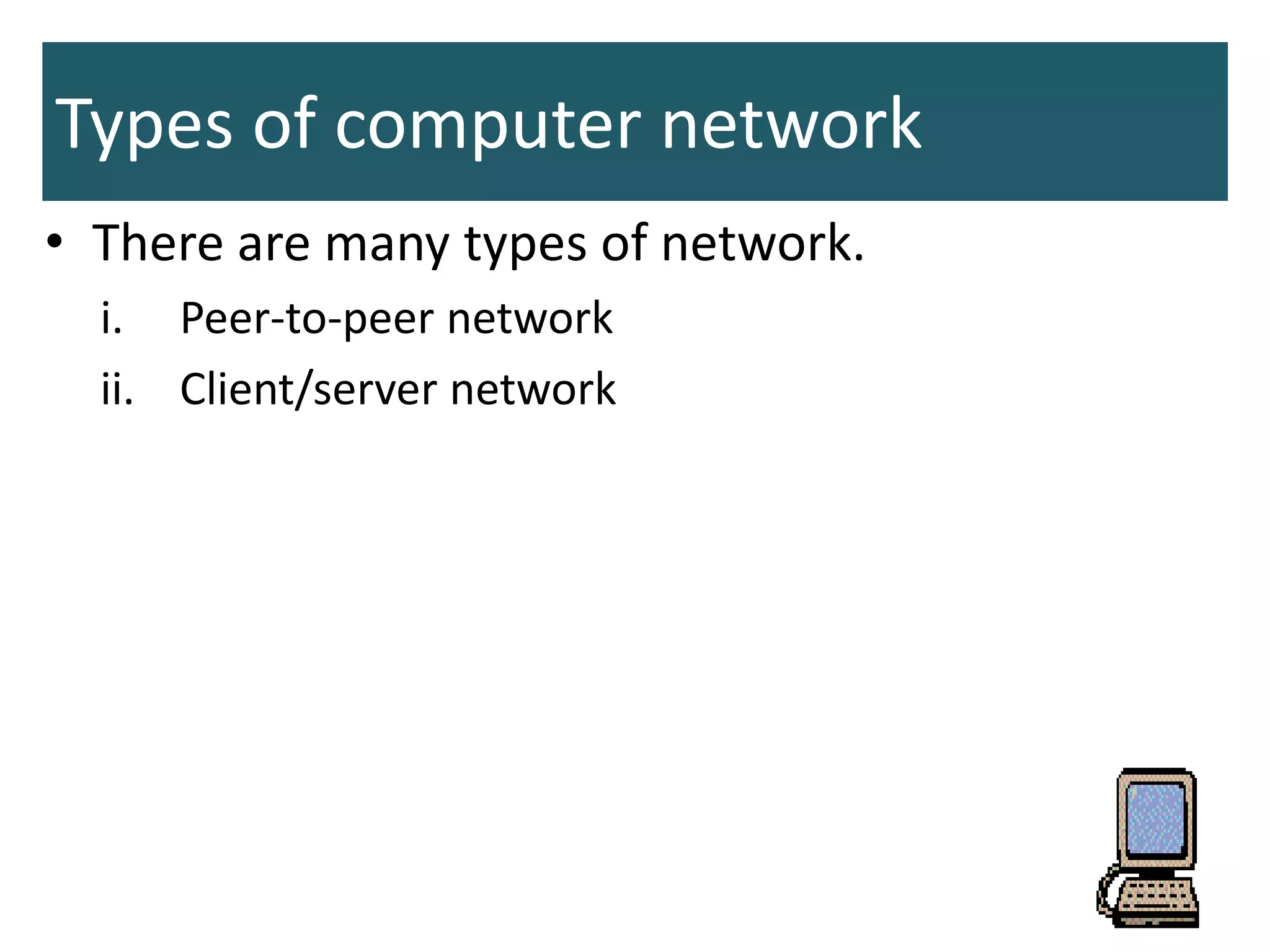 Computer networks grade 7 | PPTX