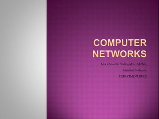 Computer networks | PPTX