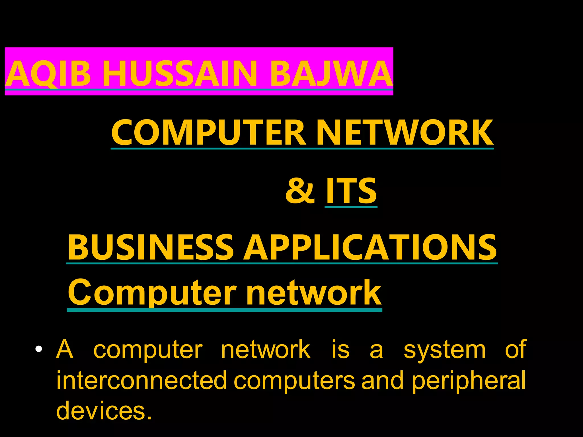 Computer networks | PPT