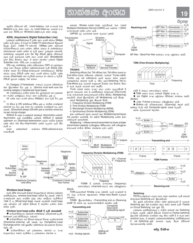 Basics of Computer Networks in Sinhala | PDF