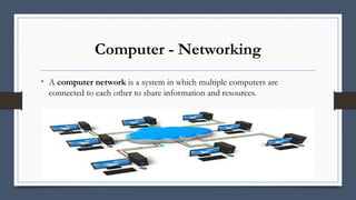 Computer Networks and types of network .ppt | Computer Networking | Computing