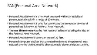 COMPUTER NETWORKS TYPES OF COMPUTER NETWROKS | PPT