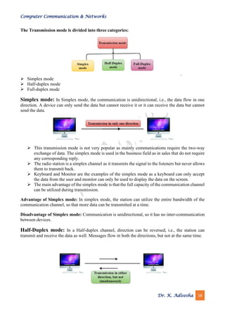 Computer Networks Notes by -Dr. K. Adisesha | PDF