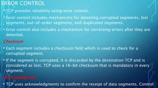 Computer networks transport layer | PPTX