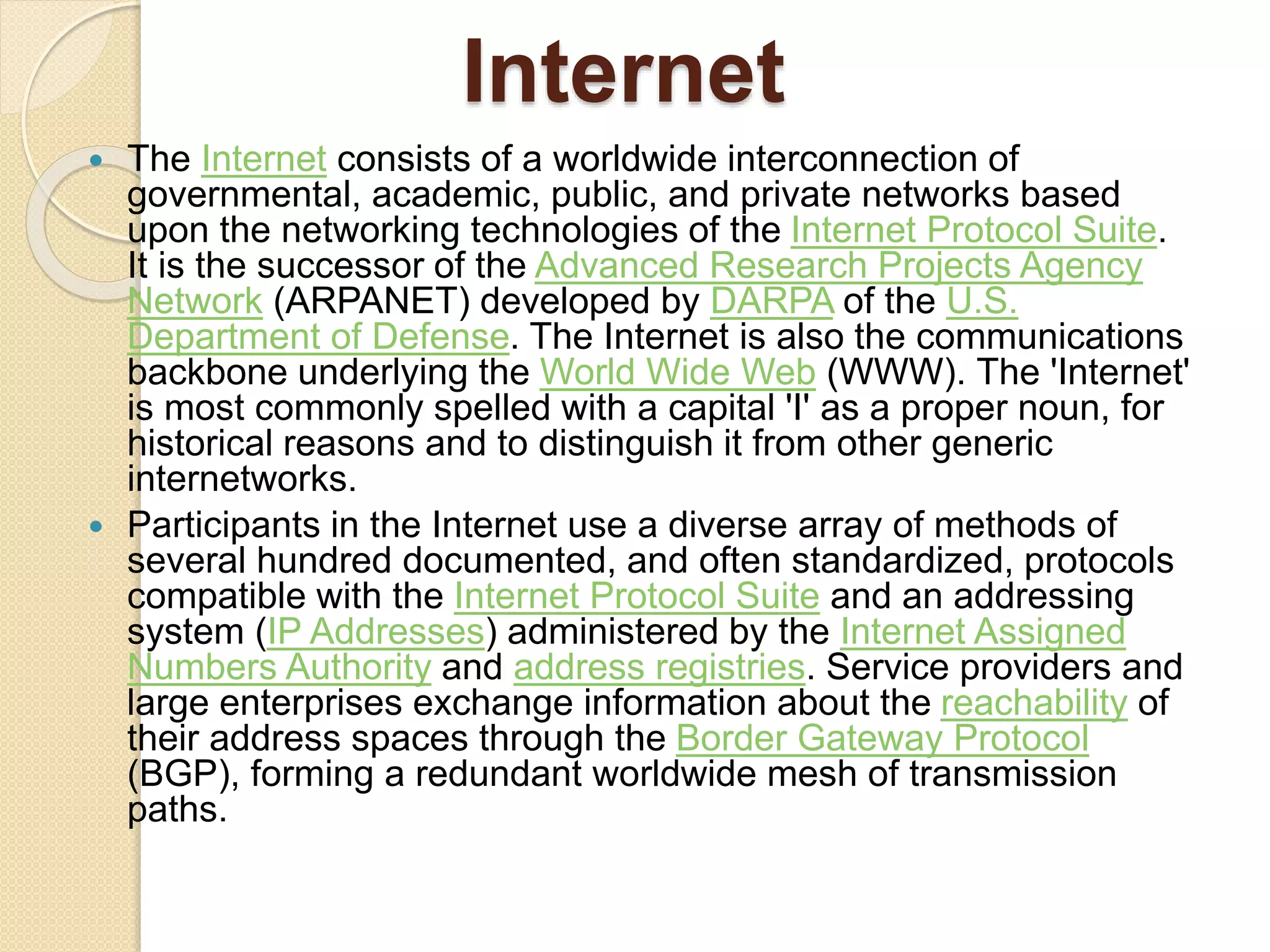 Computer networks and its components by narender singh sandhu | PPT