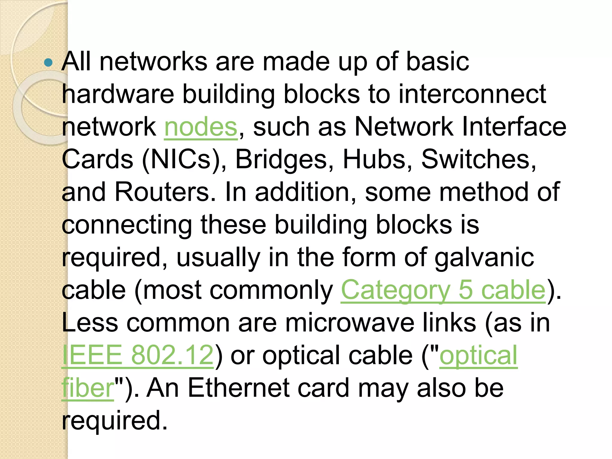 Computer networks and its components by narender singh sandhu | PPT