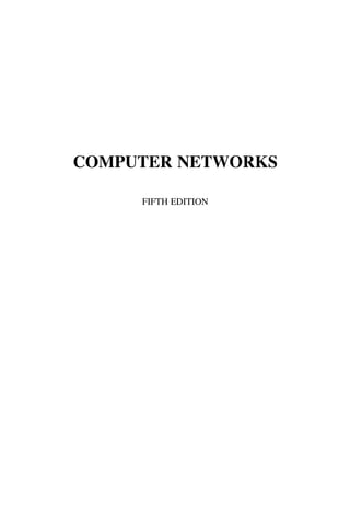 Computer_Networks_Tanenbaum_5th_edition Text Book | PDF