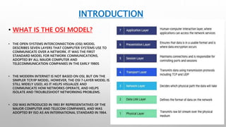 Open Systems Interconnection (OSI) MODEL | PPT