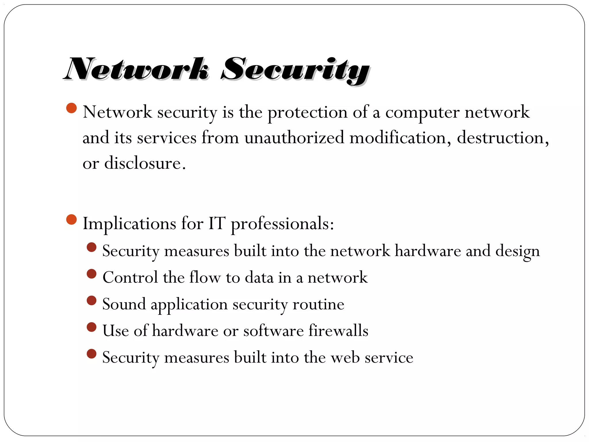 Network security presentation | PPT