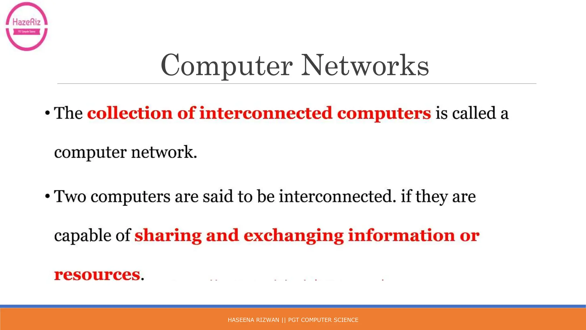 Computer Networks class 12................ | PPTX