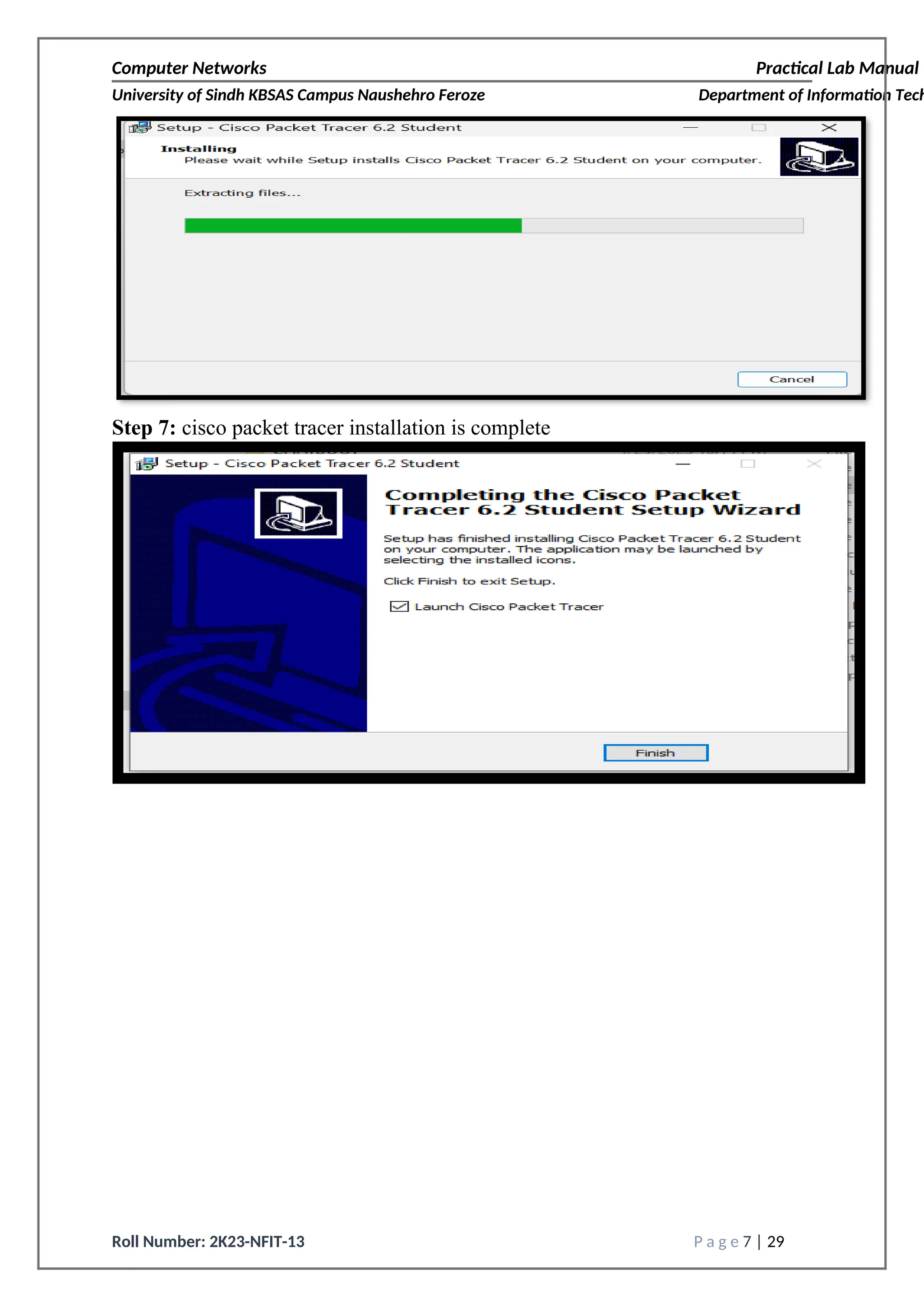 computer networks lab using cisco packet tracer | DOCX