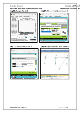 computer networks lab using cisco packet tracer | DOCX