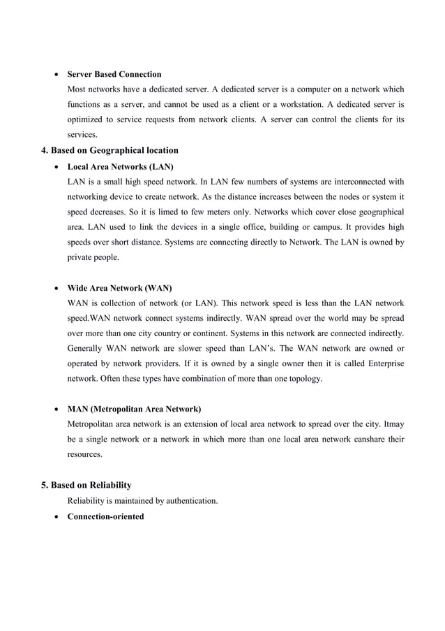 Computer Networks Lecture Notes