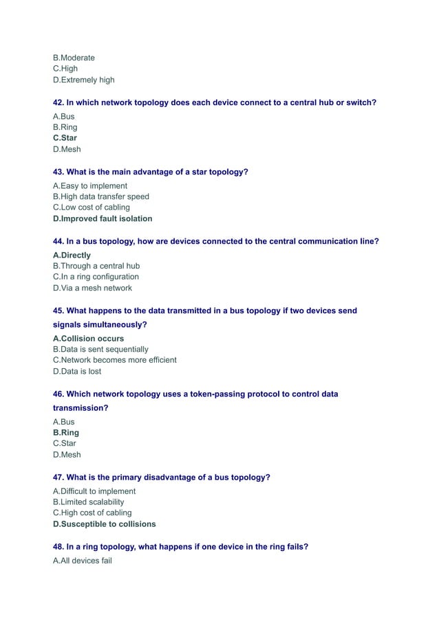 Computer Networks Mcqs.pdf | Computer Networking | Computing