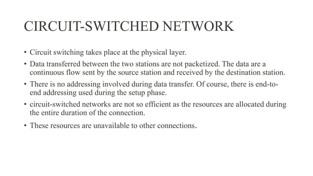 Computer network switching | PPTX