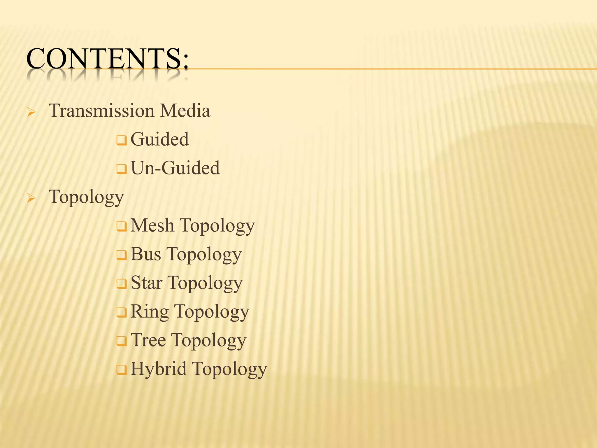 Computer network transmission channel & topology | PPT